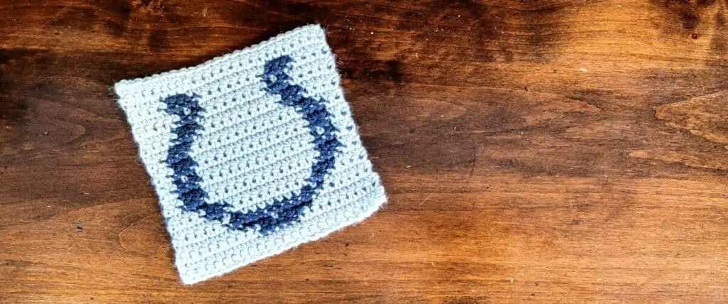 Crocheted Indianapolis Colts Logo: Free Pattern and Video Tutorial ...